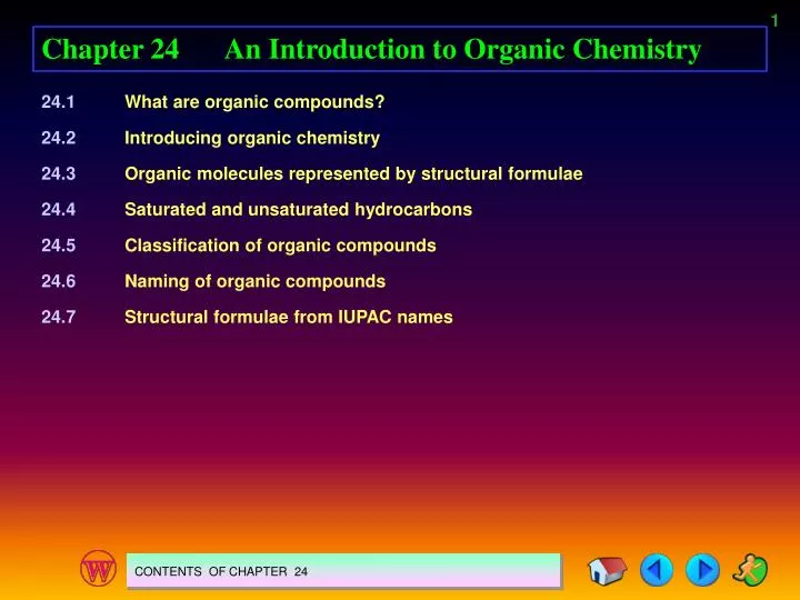 PPT - Chapter 24 An Introduction to Organic Chemistry PowerPoint ...
