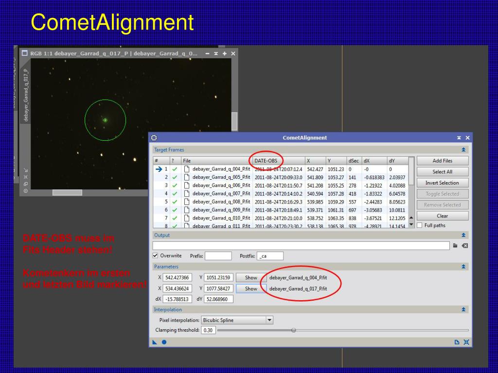 PPT - Kometenaufnahmen mit PixInsight bearbeiten PowerPoint ...