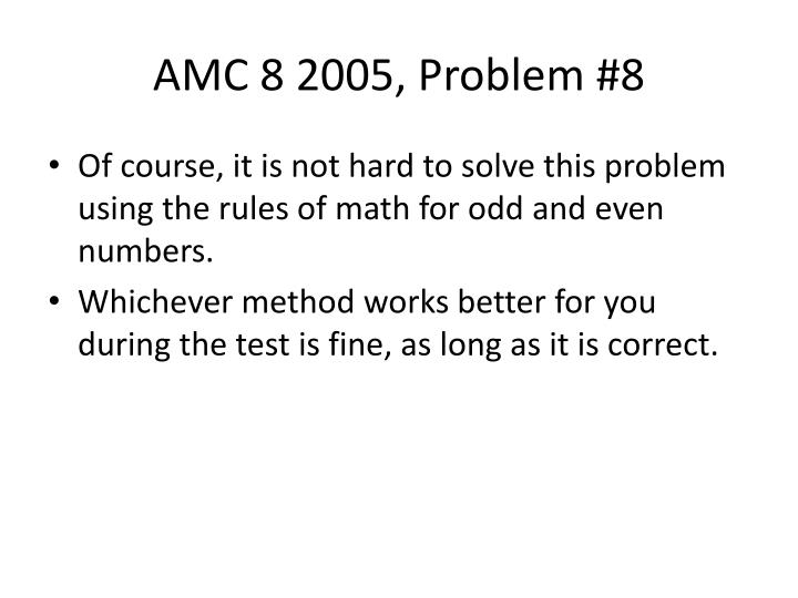 PPT - AMC 8 Preparation PowerPoint Presentation - ID:6572050