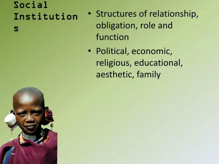 PPT - Social Institutions PowerPoint Presentation, free download - ID ...