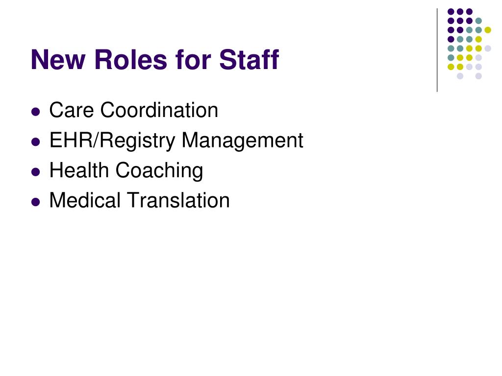 PPT - Innovative Staff Roles in Medical Home Transformation PowerPoint ...