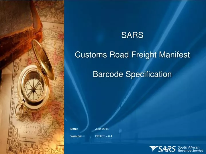 PPT - SARS Customs Road Freight Manifest Barcode Specification ...