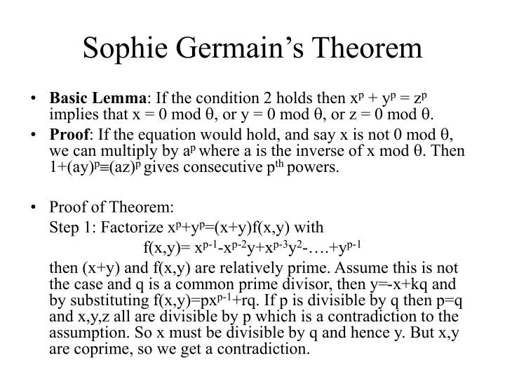 Ppt Sophie Germain 1776 1831 Powerpoint Presentation Id 6573435
