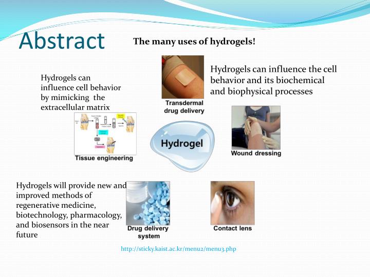 PPT - Designing Cell-Compatible Hydrogels for Biomedical Applications ...