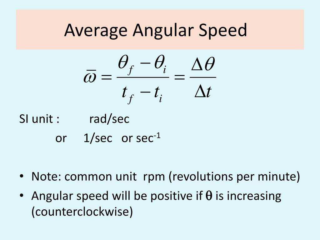 Ppt Angular Position Velocity And Acceleration Powerpoint