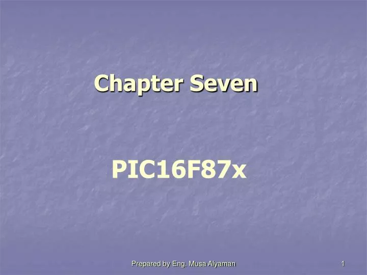 PPT - Chapter Seven PIC16F87x PowerPoint Presentation, free download - ID:6575074