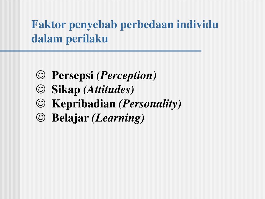 PPT - PERILAKU INDIVIDU & PERBEDAANNYA.. PowerPoint Presentation - ID ...