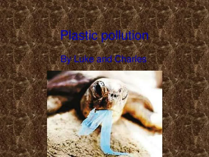 PPT - Plastic pollution PowerPoint Presentation, free download - ID:6575146