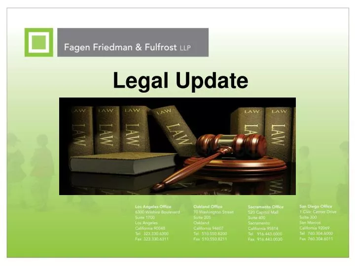 PPT - Legal Update PowerPoint Presentation, free download - ID:6575319