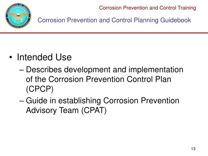 PPT - DoD Policy for Corrosion Prevention and Control (CPC) PowerPoint ...