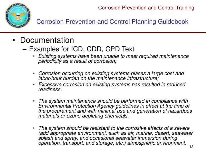 PPT - DoD Policy for Corrosion Prevention and Control (CPC) PowerPoint ...