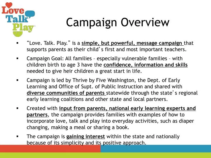 PPT - Campaign Overview PowerPoint Presentation, free download - ID:6576605