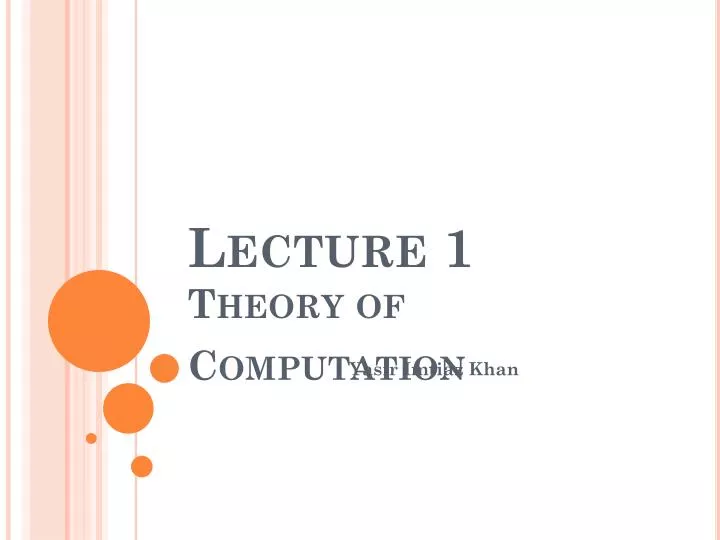 PPT - Lecture 1 Theory of Computation PowerPoint Presentation, free ... PPT - Lecture 1 Theory of Computation PowerPoint Presentation, free ...