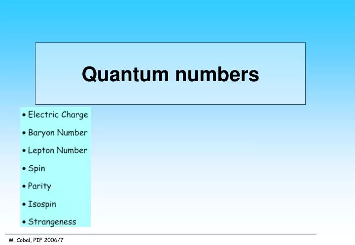 PPT - Quantum numbers PowerPoint Presentation, free download - ID:6577650