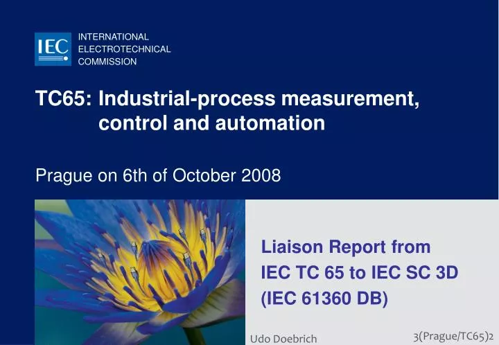 PPT - TC65: Industrial-process measurement, control and automation ...