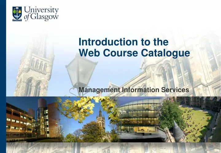 PPT - Introduction to the Web Course Catalogue PowerPoint Presentation ...