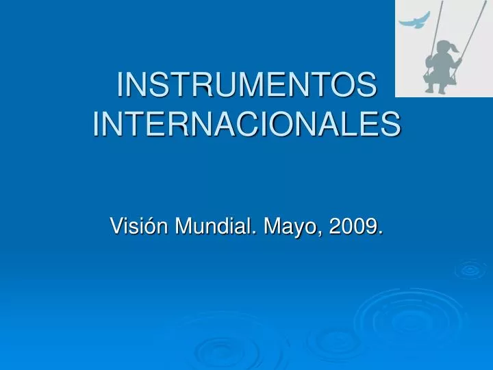 PPT - INSTRUMENTOS INTERNACIONALES PowerPoint Presentation, free ...