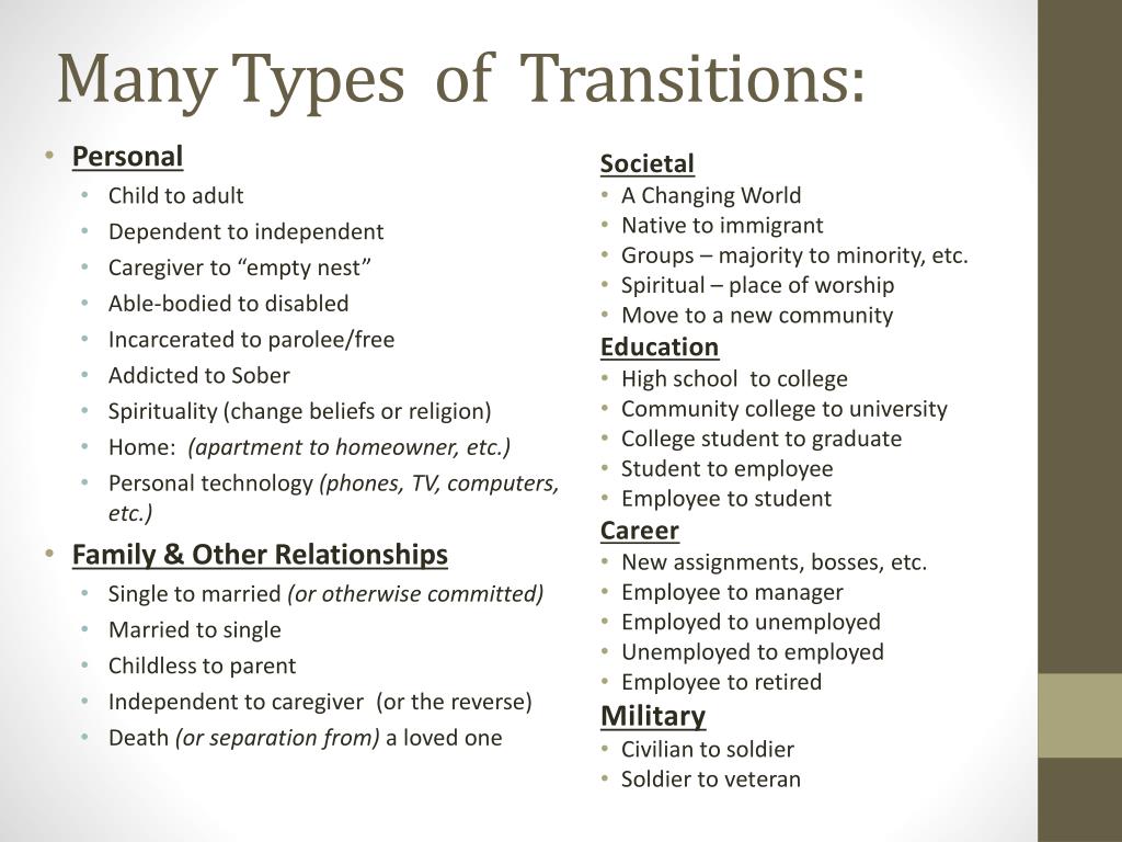 PPT - Managing Life’s Transitions: PowerPoint Presentation, free ... PPT - Managing Life’s Transitions: PowerPoint Presentation, free ...