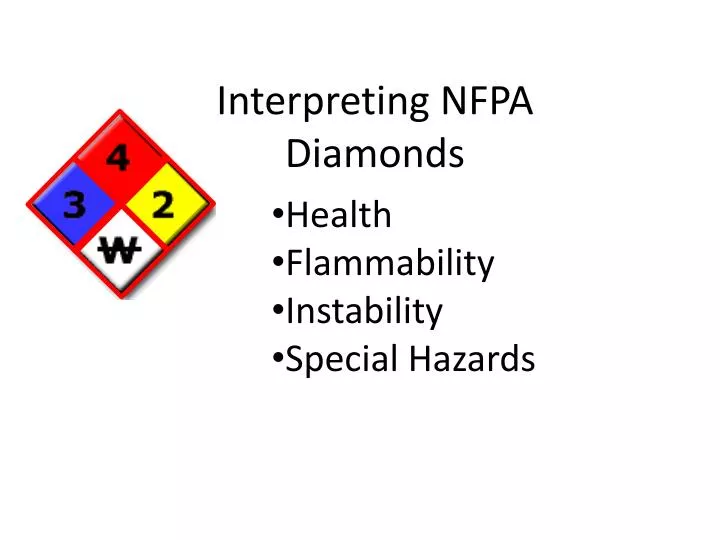 PPT - Interpreting NFPA Diamonds PowerPoint Presentation, free download ...