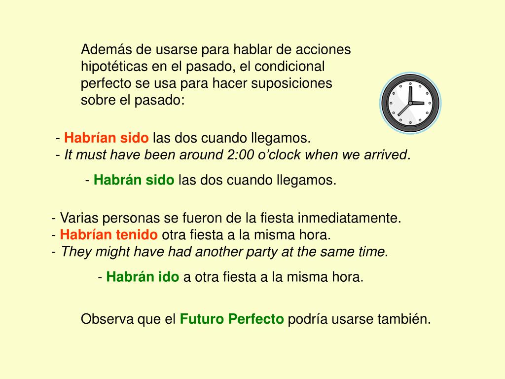 PPT - El condicional Perfecto: Lo que nunca ocurrió PowerPoint ...