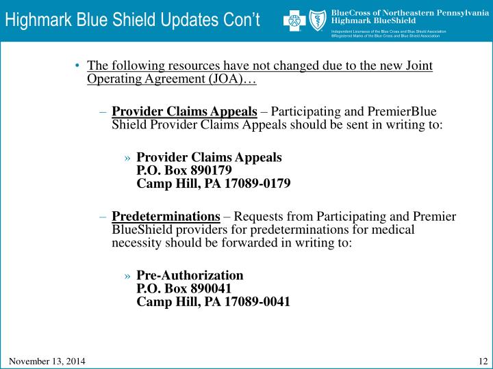 PPT - Blue Cross of Northeastern Pennsylvania, First Priority Health ...