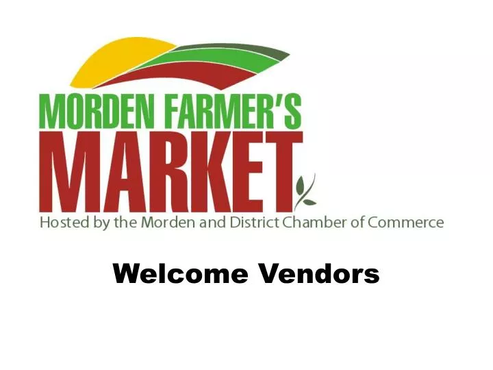 PPT - Welcome Vendors PowerPoint Presentation, free download - ID:6580269