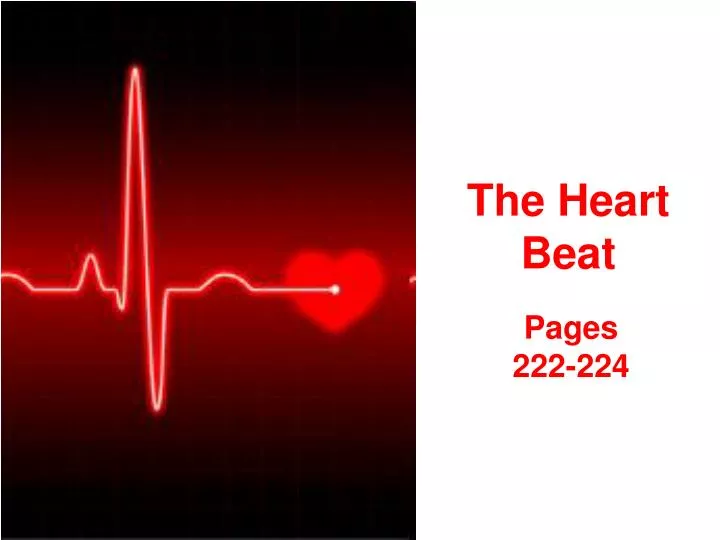 PPT - The Heart Beat PowerPoint Presentation, free download - ID:6580354