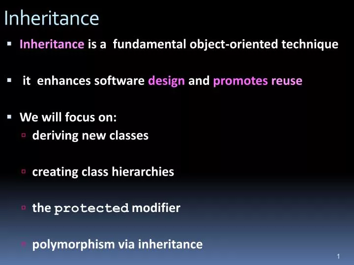 PPT - Inheritance PowerPoint Presentation, free download - ID:6580672 PPT - Inheritance PowerPoint Presentation, free download - ID:6580672
