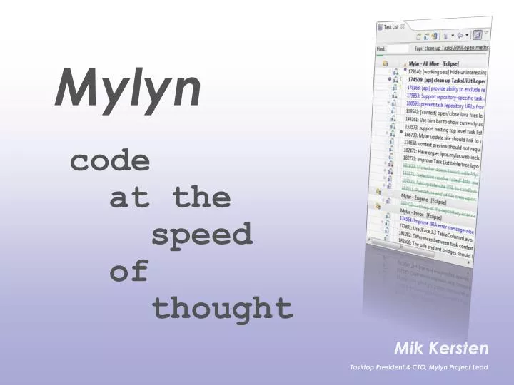 PPT - Mik Kersten PowerPoint Presentation, free download - ID:6581353