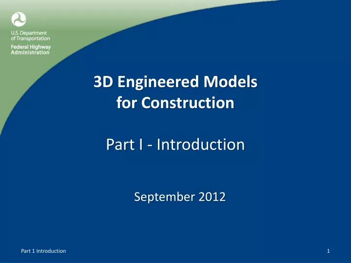 PPT - 3D Engineered Models for Construction PowerPoint Presentation ...