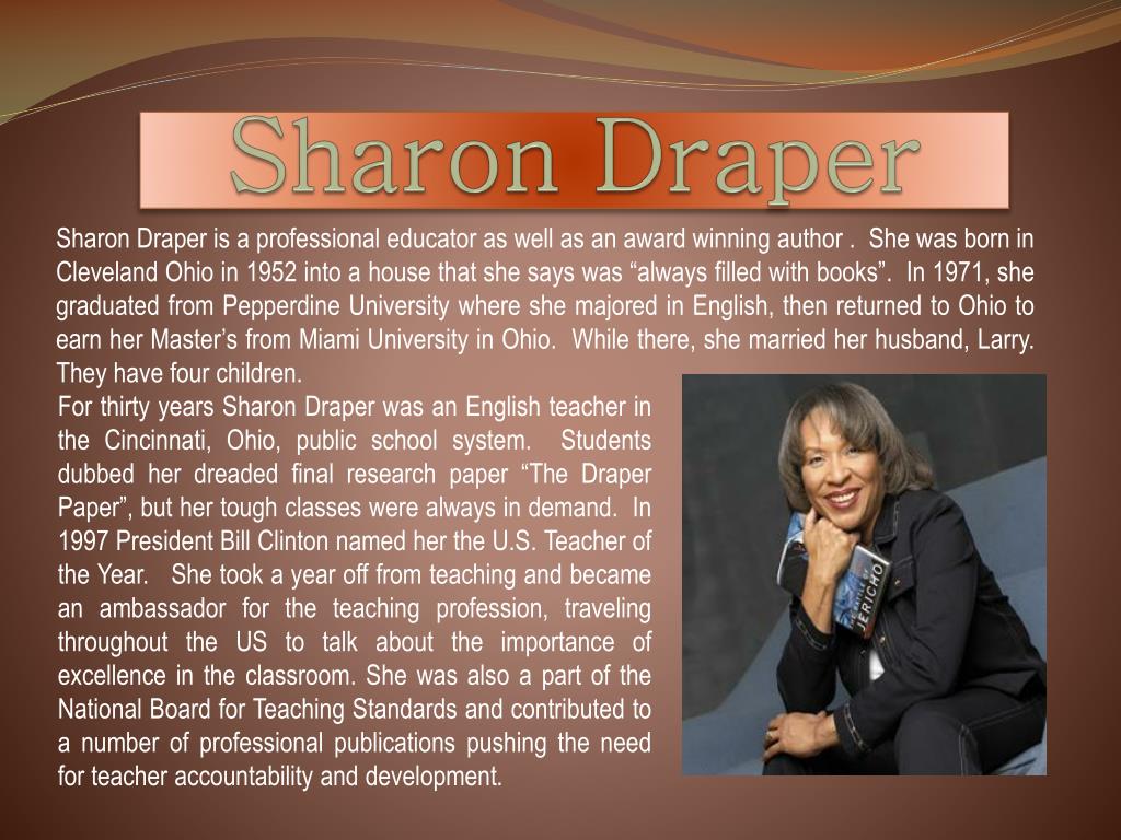 PPT - Author Study of Sharon Drapper including: Tears of a Tiger Forged ...