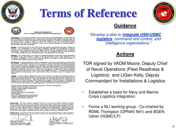 PPT - Navy/Marine Corps Logistics Integration PowerPoint Presentation ...