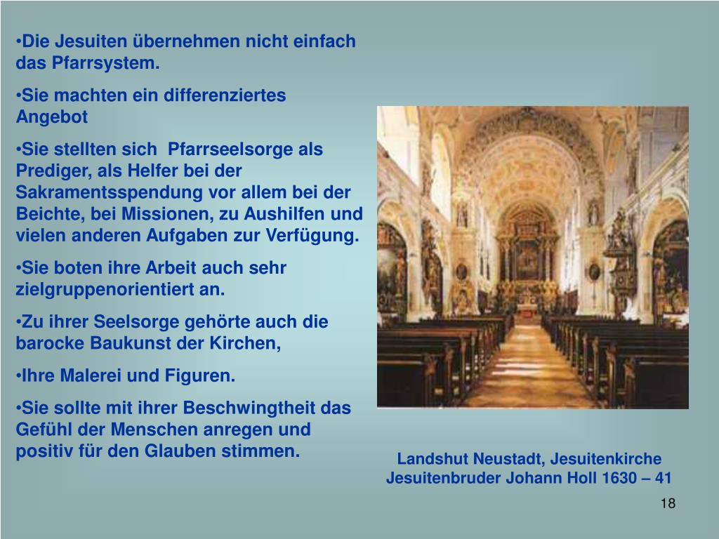 PPT - Die Jesuiten und ihre Seelsorge Vortrag zusammen gestellt von ...