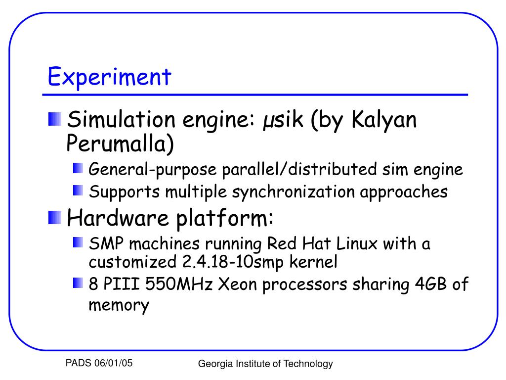 PPT - Optimistic Parallel Discrete Event Simulations of Physical ... PPT - Optimistic Parallel Discrete Event Simulations of Physical ...
