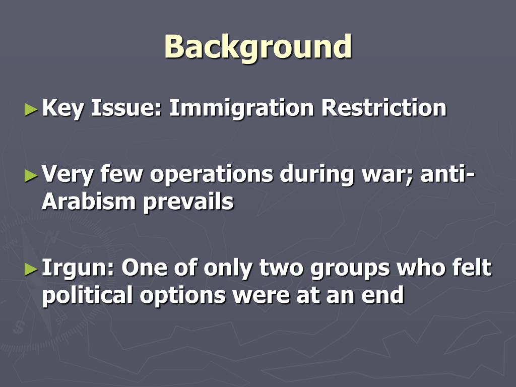 PPT - The Zionist Irgun and the British In Palestine, 1945-1948 ...