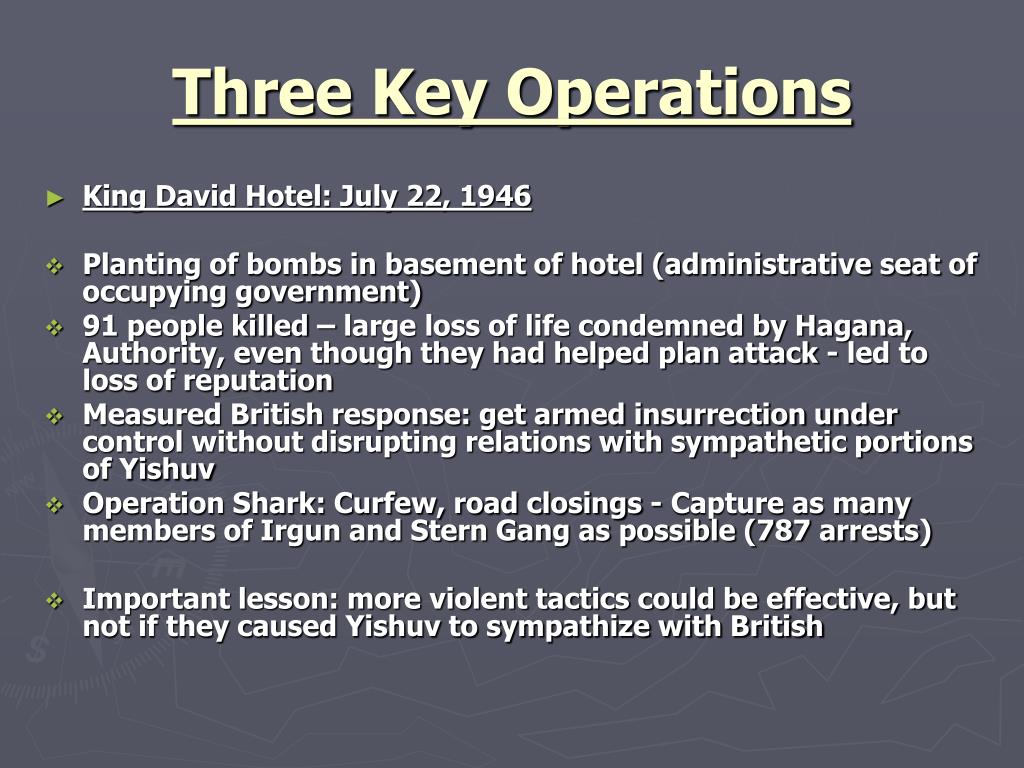 PPT - The Zionist Irgun and the British In Palestine, 1945-1948 ...