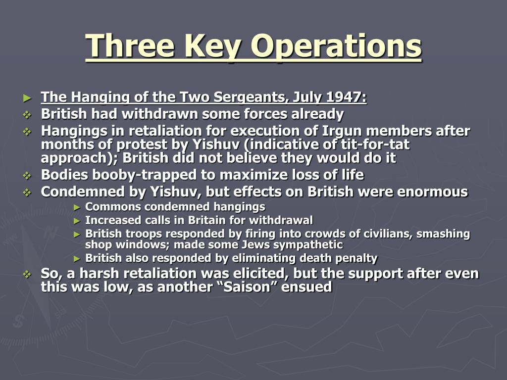 PPT - The Zionist Irgun and the British In Palestine, 1945-1948 ...