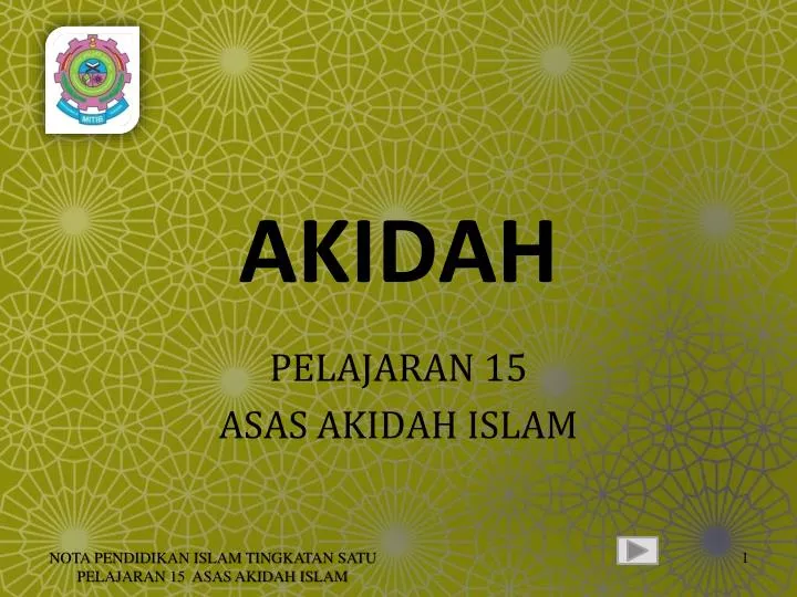 PPT - AKIDAH PowerPoint Presentation, free download - ID:6585522