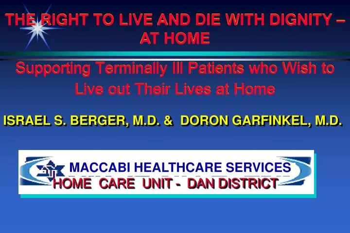 PPT - MACCABI HEALTHCARE SERVICES PowerPoint Presentation, free ...