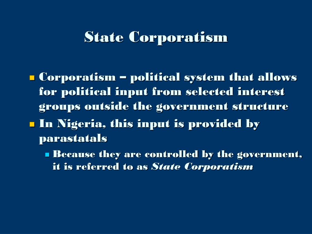 PPT - Nigerian Political + Linkage Institutions PowerPoint Presentation ...
