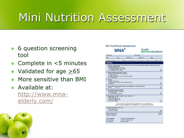 PPT - Nutritional Care of Older Adults PowerPoint Presentation - ID:6586830