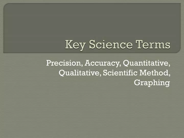 PPT - Key Science Terms PowerPoint Presentation, free download - ID:6586954