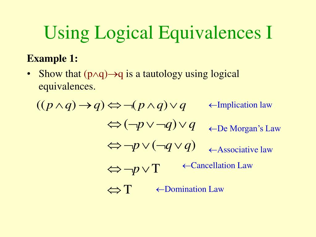 Logical Equivalence Calculator The Equivalent
