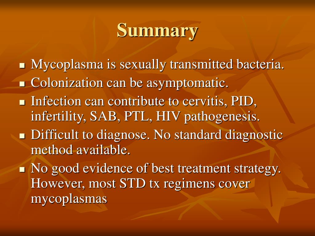 Ppt Mycoplasmas Of The Female Genital Tract Powerpoint Presentation