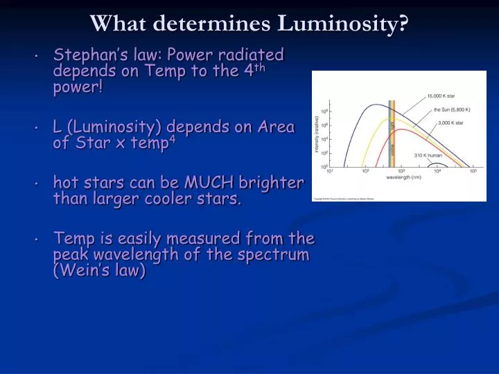 PPT - What determines Luminosity? PowerPoint Presentation, free ...