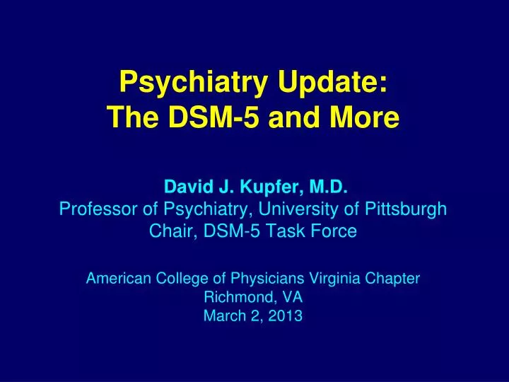 PPT - DSM-5 PowerPoint Presentation, free download - ID:6588423