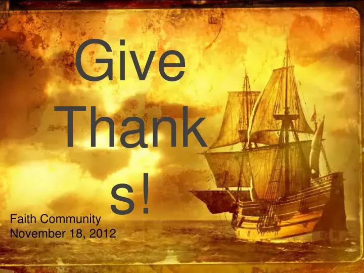PPT - Give Thanks! PowerPoint Presentation, free download - ID:6588811