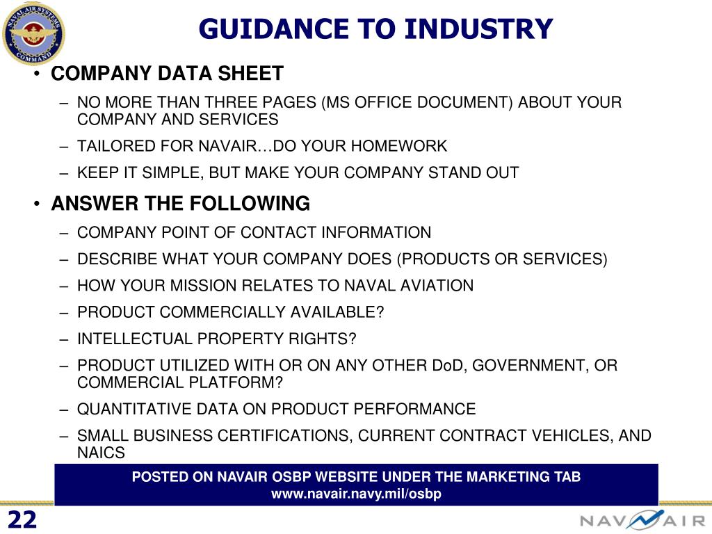 PPT - PRESENTED BY: KEN CARKHUFF NAWCAD SMALL BUSINESS DEPUTY OFFICE OF ...