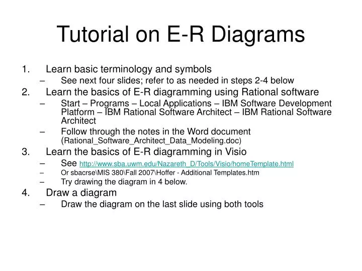 PPT - Tutorial on E-R Diagrams PowerPoint Presentation, free download ...