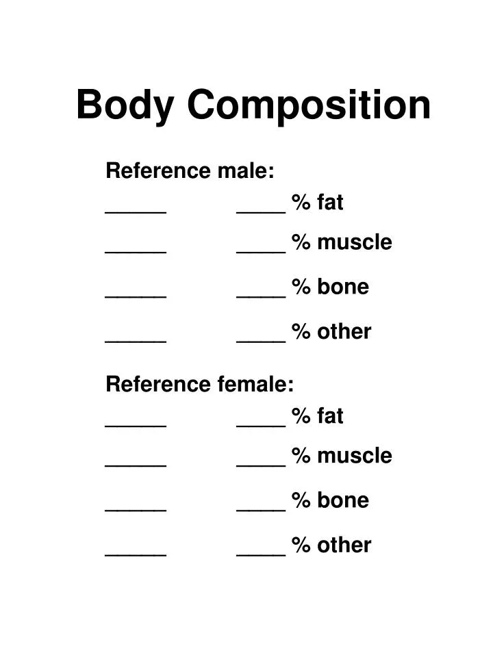 PPT - Body Composition PowerPoint Presentation, free download - ID:6591853